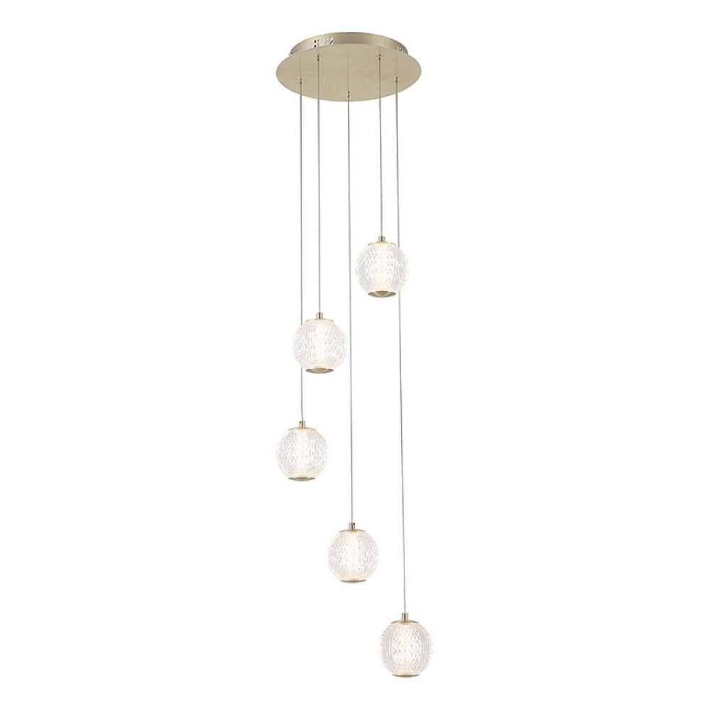LED-rippvalgusti Searchlight Allure 5 satiin | BAUHAUS